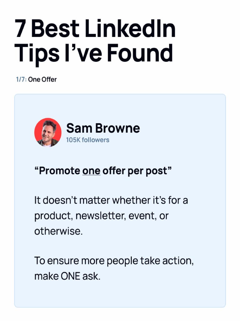 7 Linkedin Tips Pdf