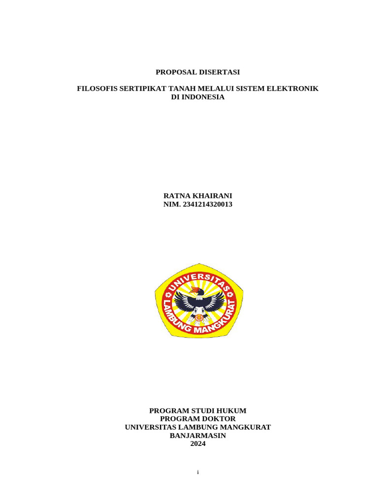 Cover Proposal Disertasi | PDF
