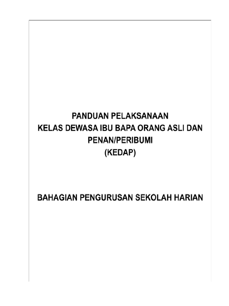 Panduan Pengurusan Kedap 2023 | PDF