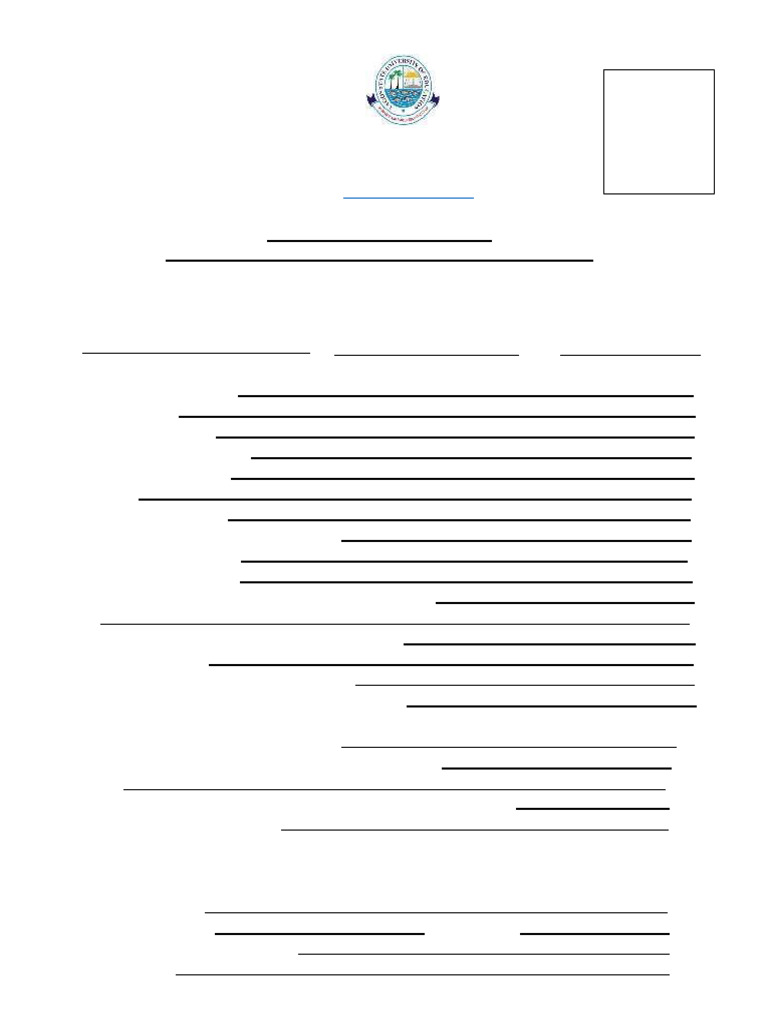Biodata Form and Placement Documents For SIWES Students 1 1 PDF | PDF