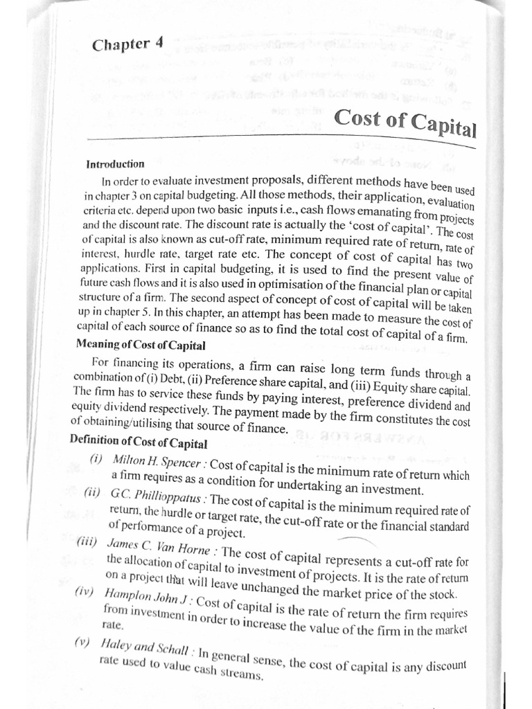 Financial Management Unit 3 | PDF