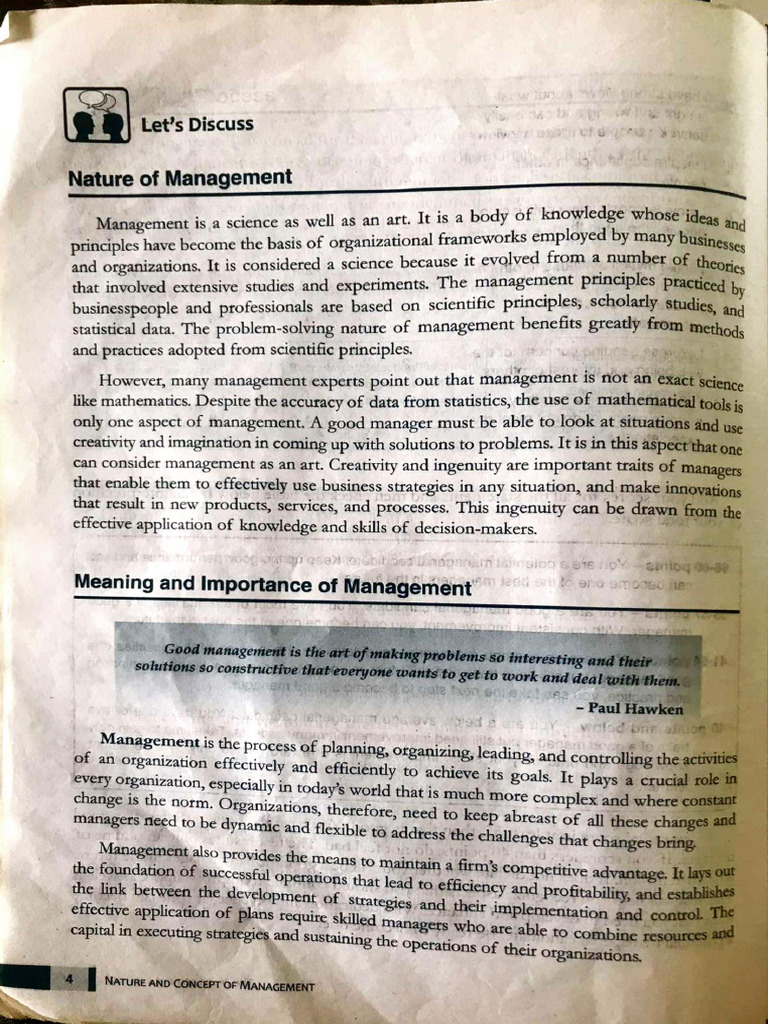 Organization and Management Book | PDF