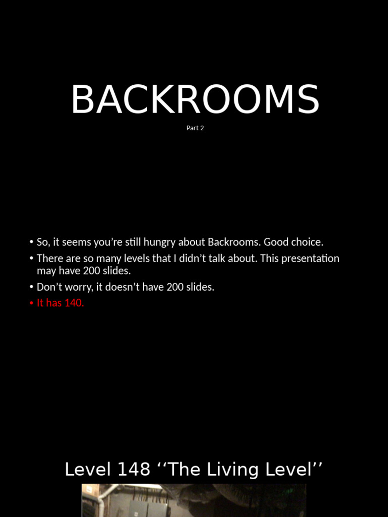 BACKROOMS pt.2 | PDF