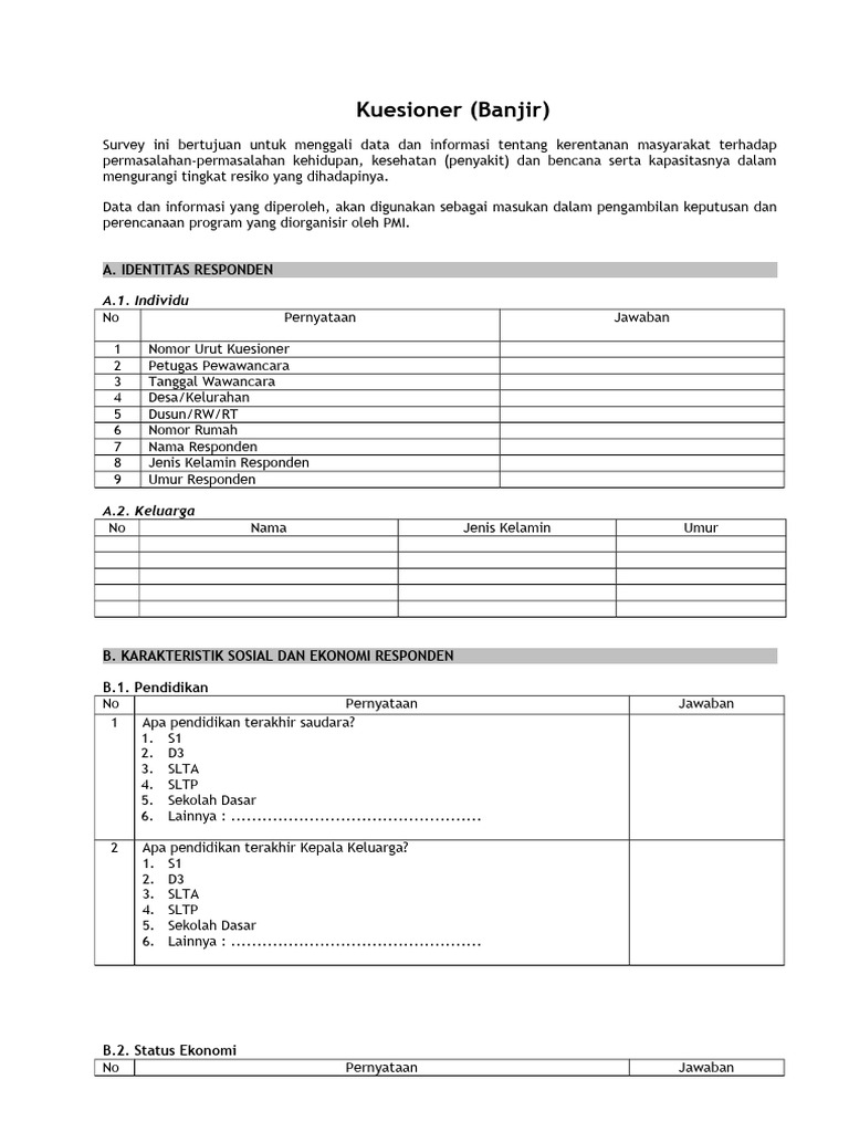Kuesioner | PDF