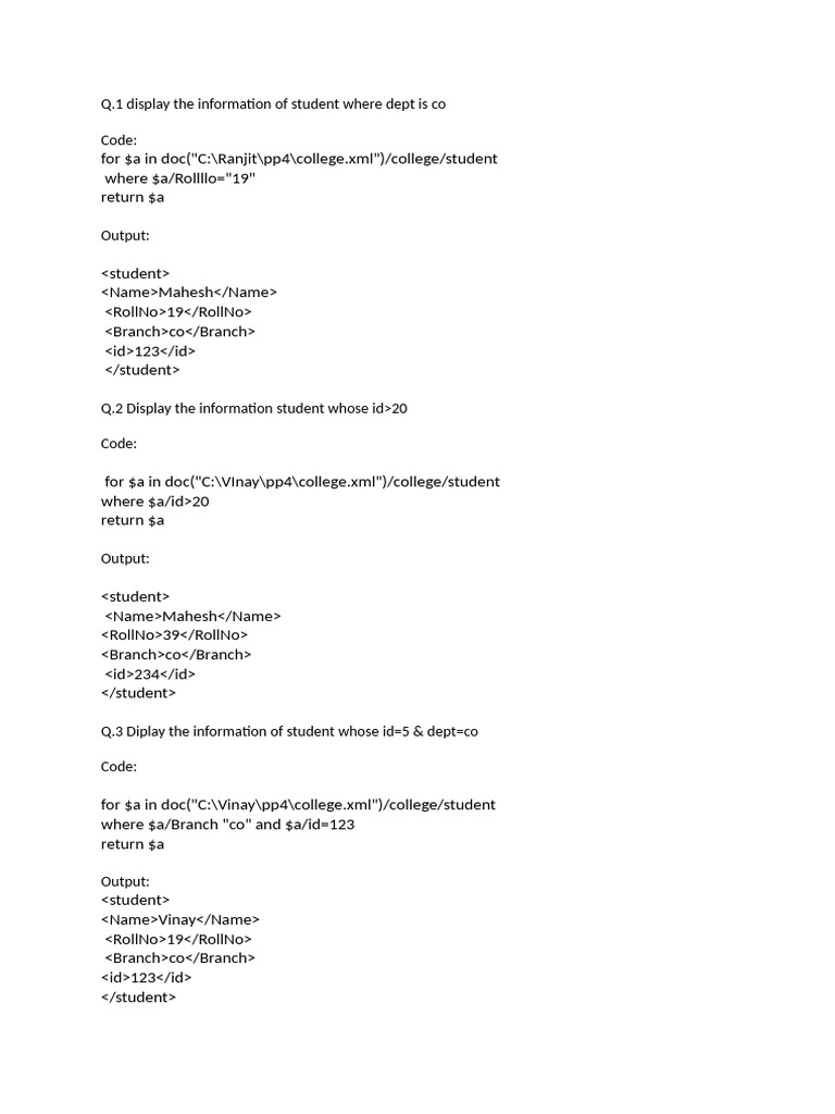 Practical 4 Output | PDF