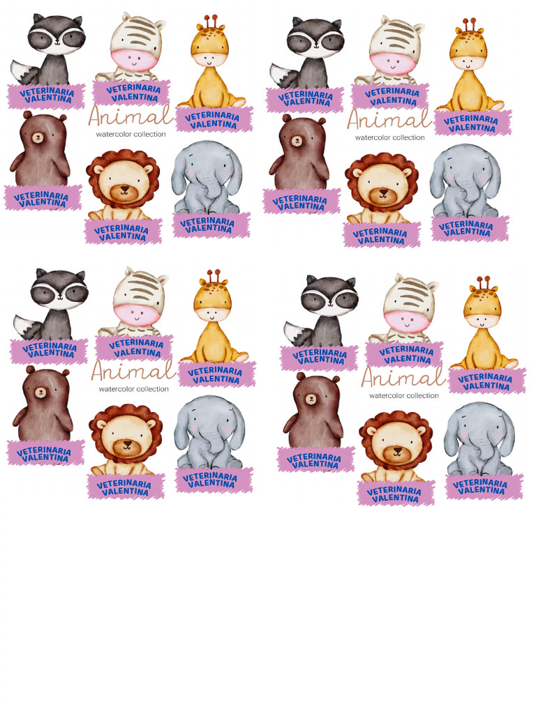 Documento A4 Stickers Cumpleaños Sirena Azul Marino y Violeta | PDF