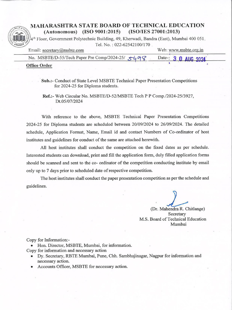 Msbte Paper Presentation | PDF