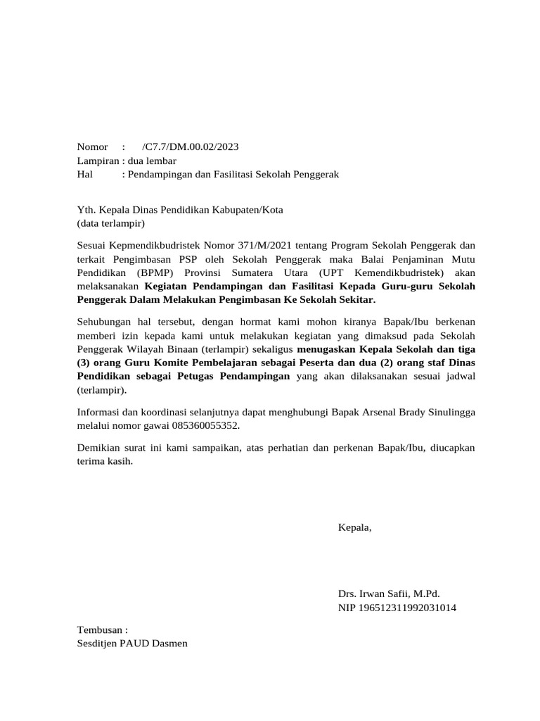 KOP SURAT A4 2021 Kemendikbud Ristek Final | PDF