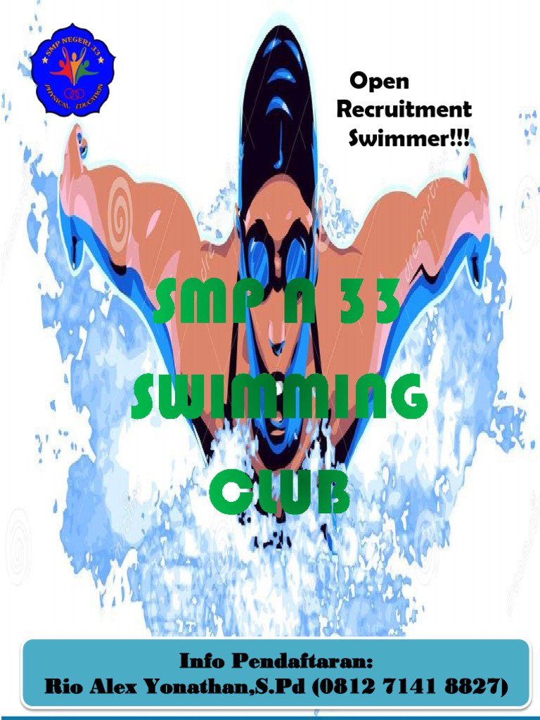 TEMPLATE PENDAFTARAN SWIMMER SMPN 33 | PDF