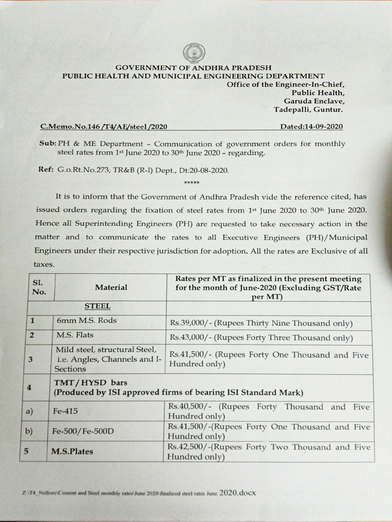 Steel AP Jun 2020 | PDF