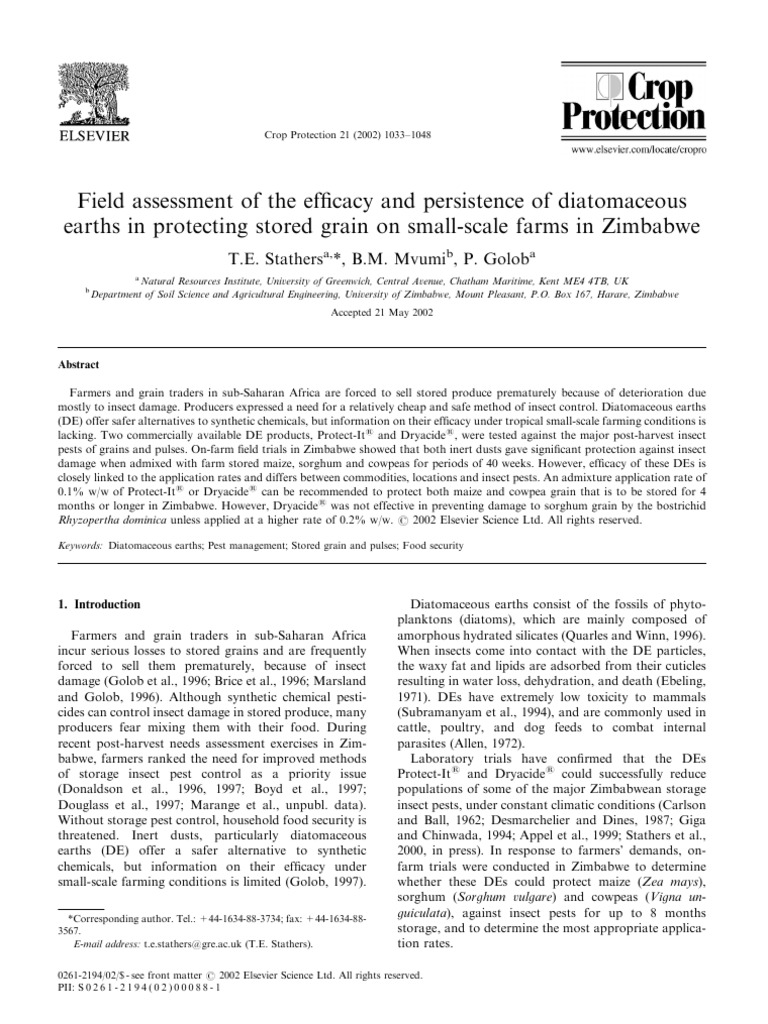 Small Scale Farms in Zimbabwe | PDF