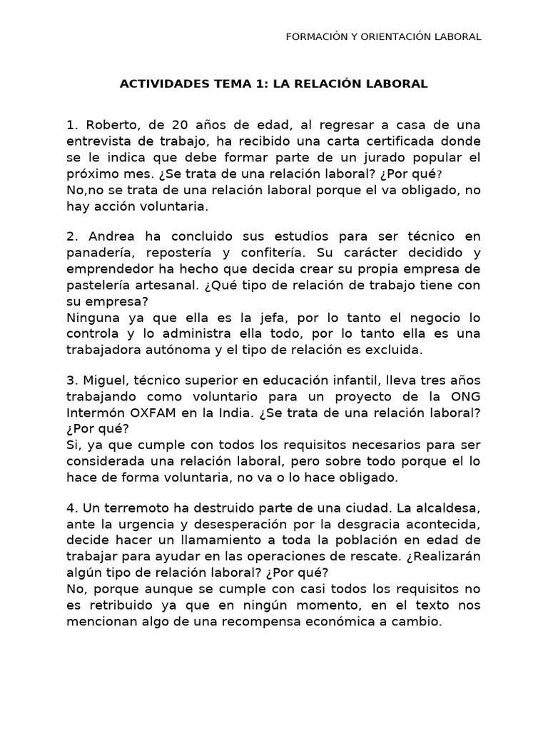 Actividades Finales Tema 1 (Fol) | PDF