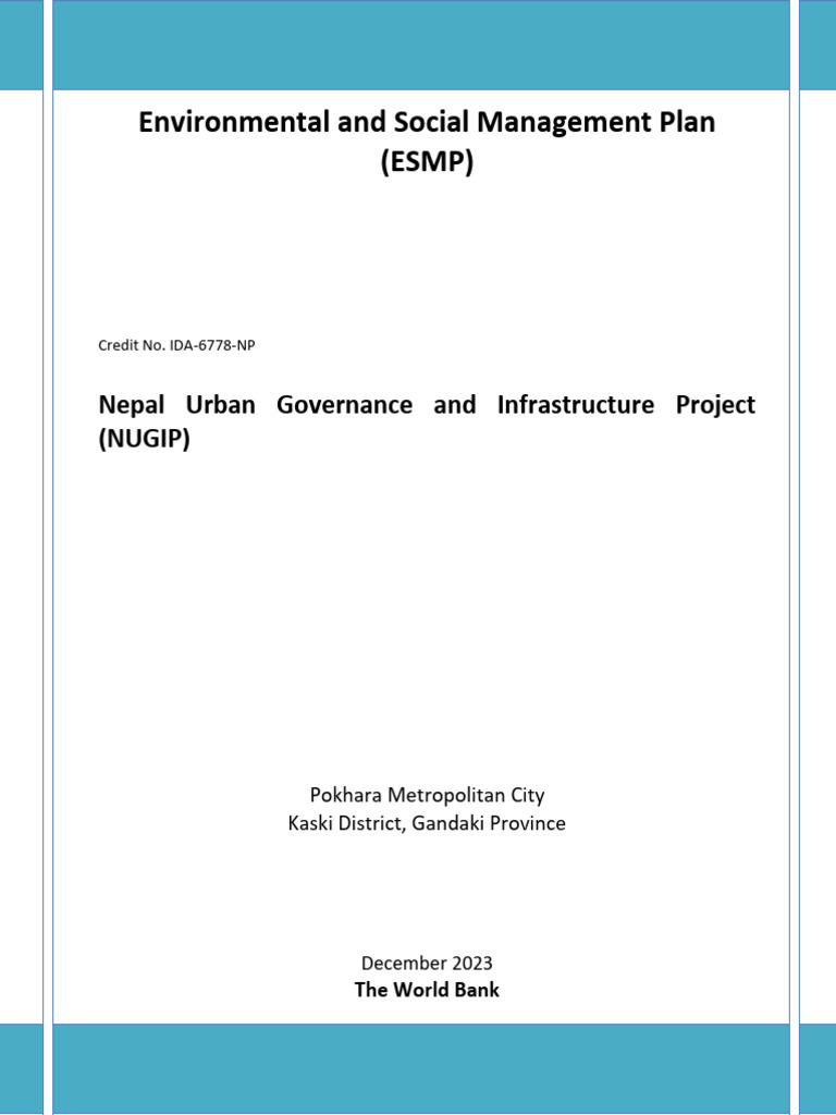 ESMP of Dobilla-Bagmara-Puditar Road, Pokhara | PDF