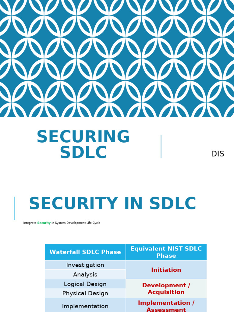 Secure - SDLC | PDF