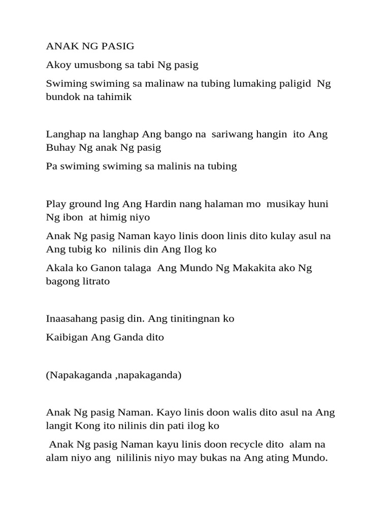 Anak NG Pasig | PDF