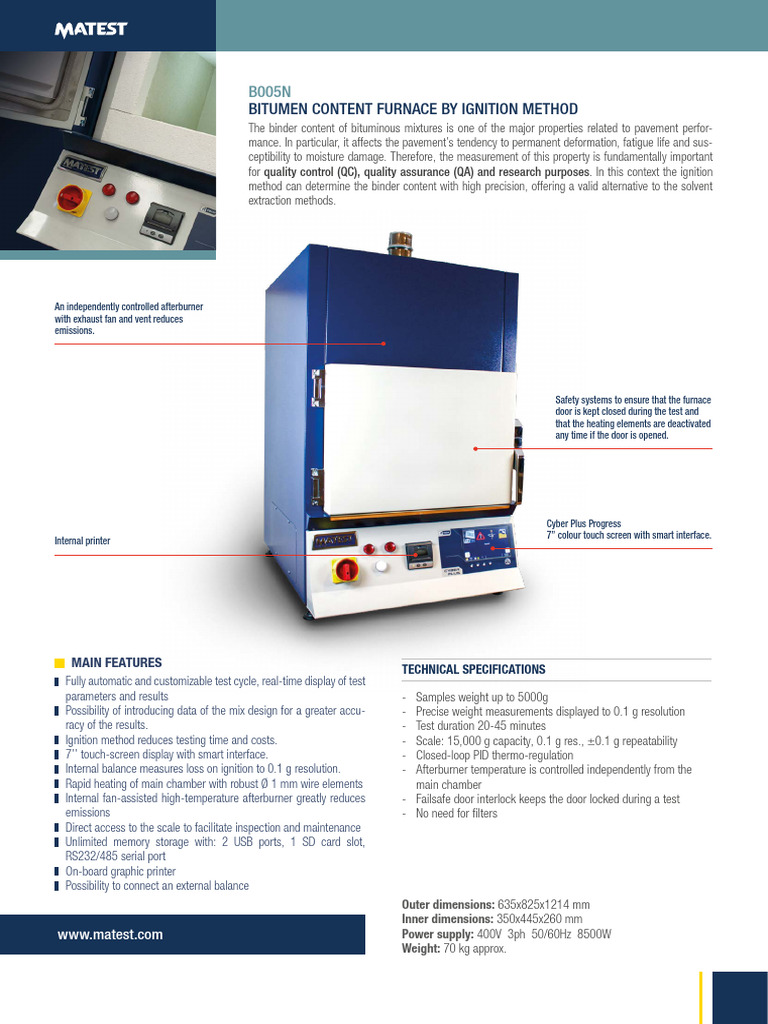 Ignition Oven Specification | PDF