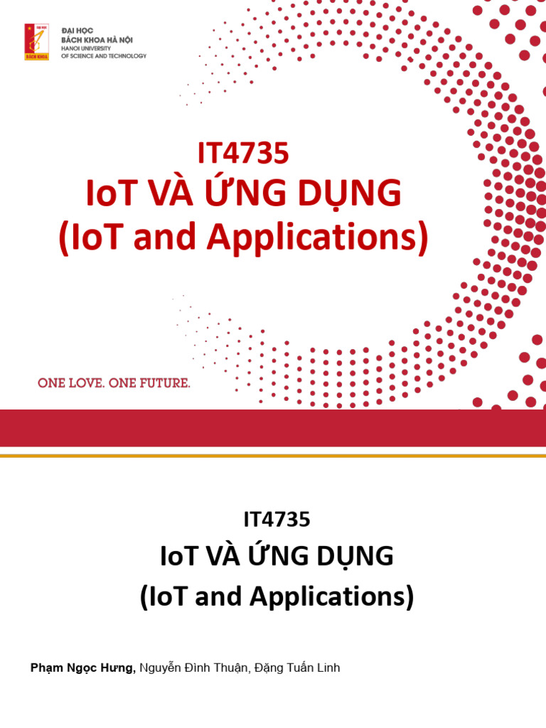 IT4735 - IoT Và NG D NG v2.0 | PDF