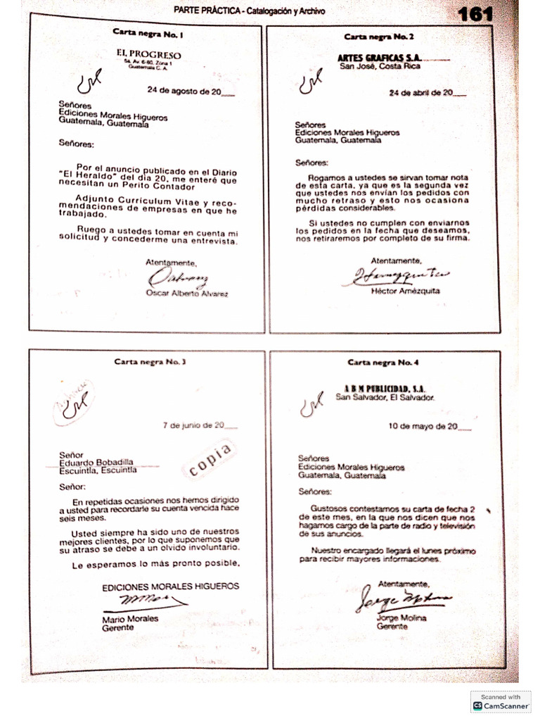 Cartas Pag 161-180 | PDF