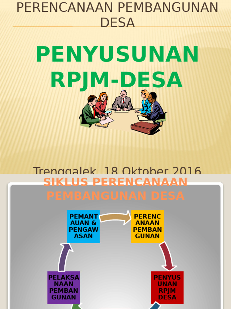 Materi RPJM Desa | PDF