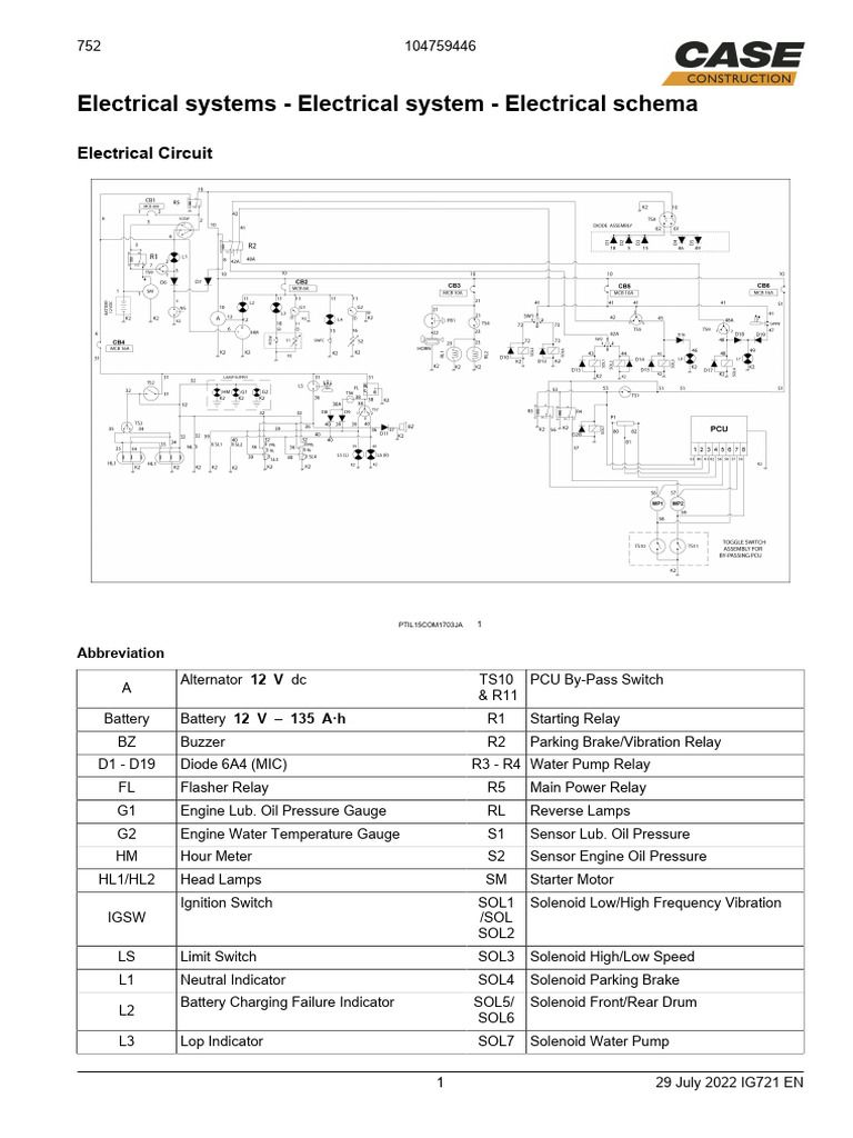 752 Electrical Schematic | PDF