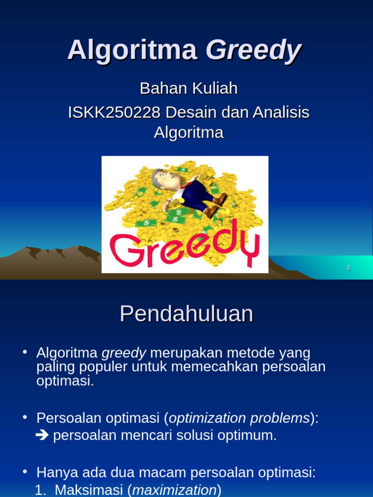 Algoritma Greedy | PDF