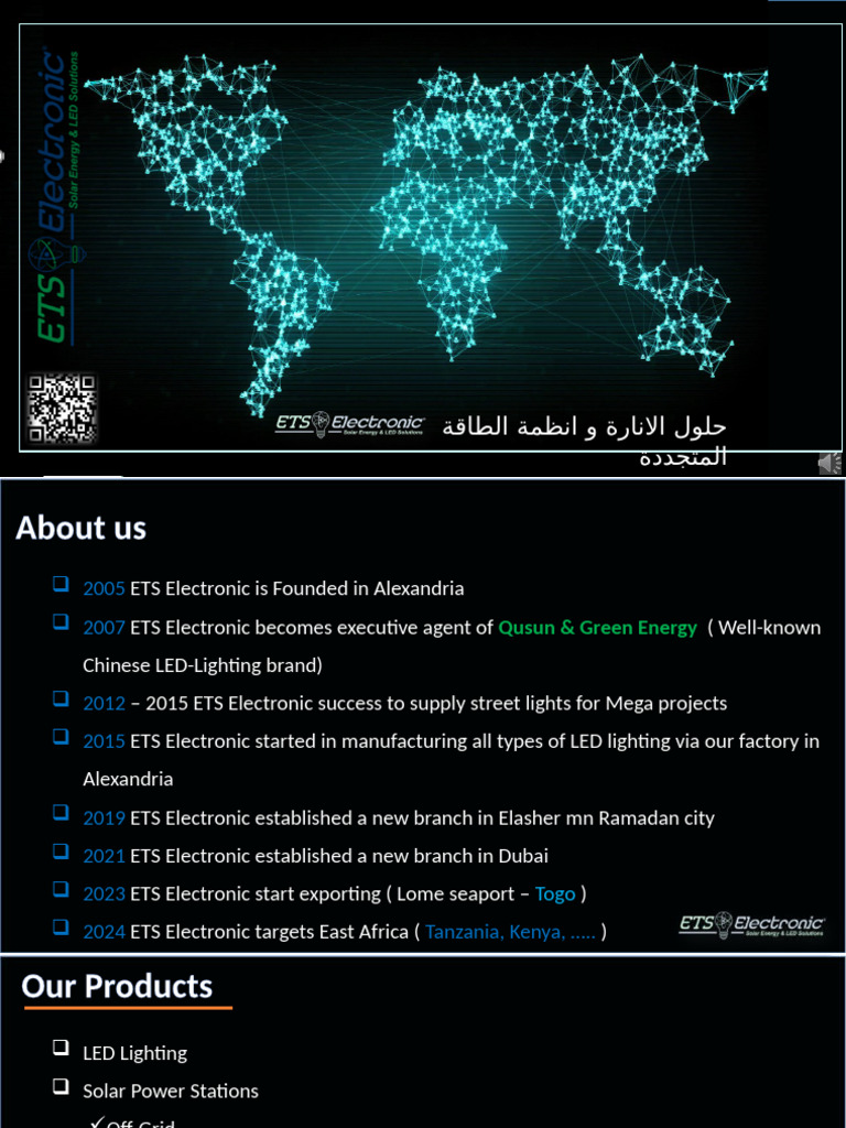 ETS Electronic PRESENT Products & Solar Systems | PDF