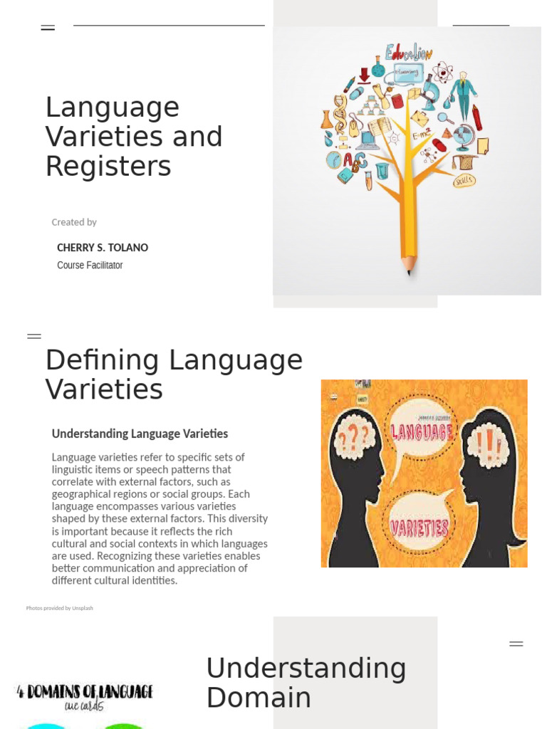 Language Varieties and Registers | PDF