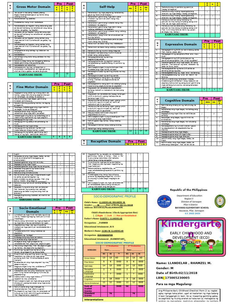 ECCD-yang-checklist-for-Pandemic-1 LLANDELAR | PDF