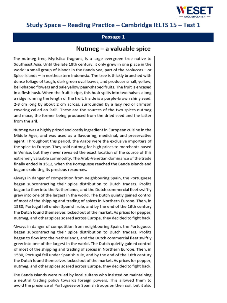 Cam 15 - Reading - Test 1 | PDF