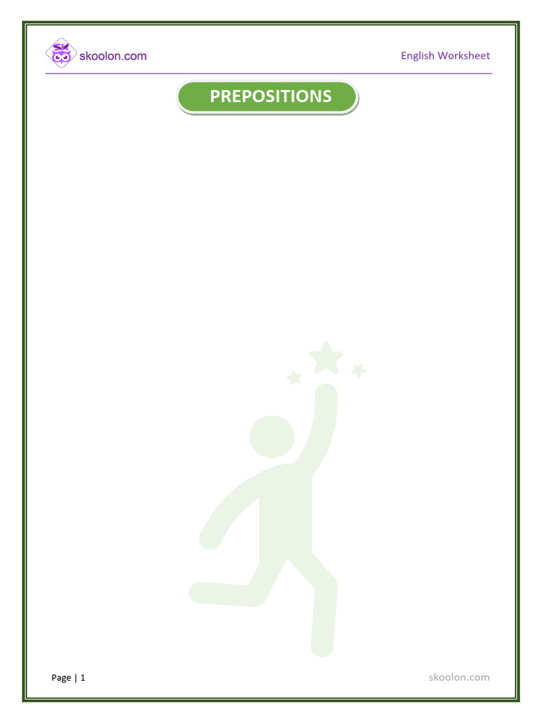 G3 English Prepositions 547 | PDF