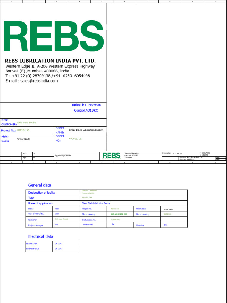 Rebs Lubrication India Pvt. LTD | PDF