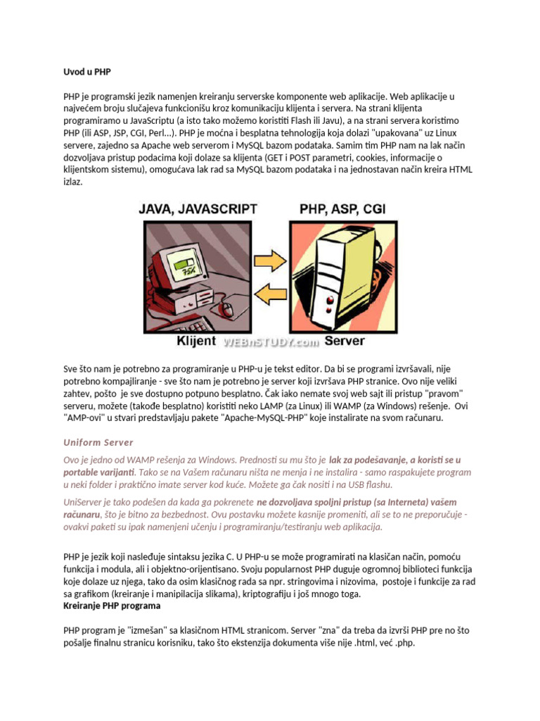 PHP - Skripta Za III3 | PDF
