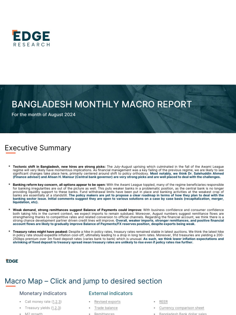 Macro Report August 2024 | PDF