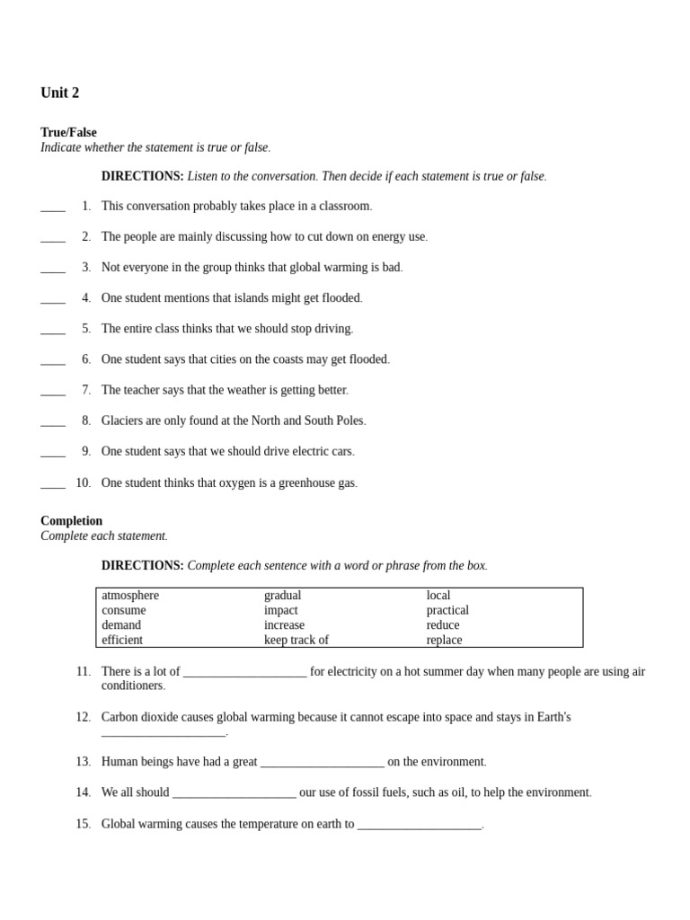 UNIT 2 Pathways | PDF