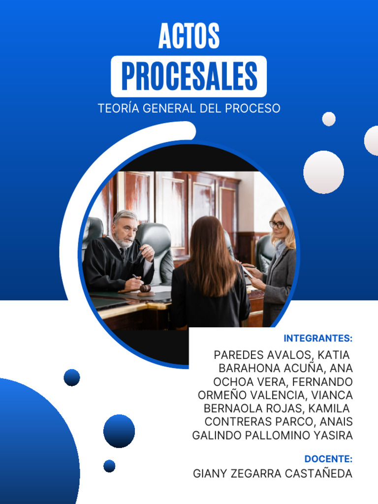 Procesales: Actos | PDF