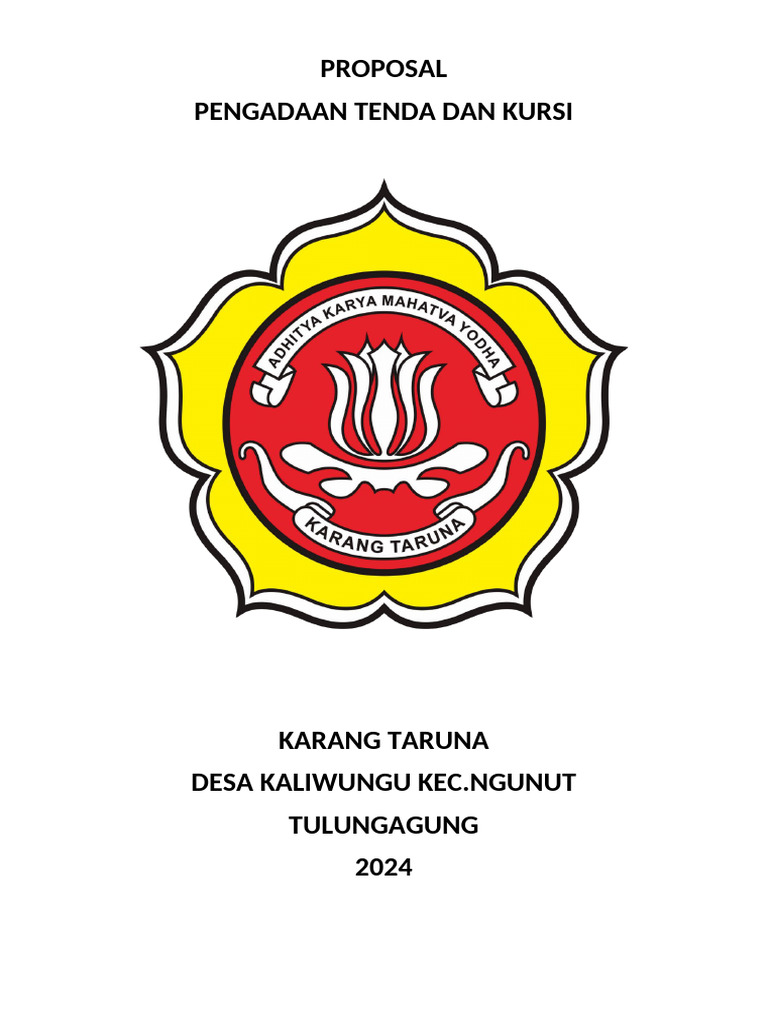 Proposal Pengadaan Tenda Dan Kursi | PDF