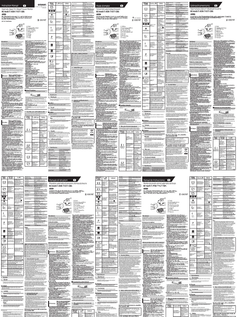 Omron Hem 7143t1 Ebk Manual | PDF