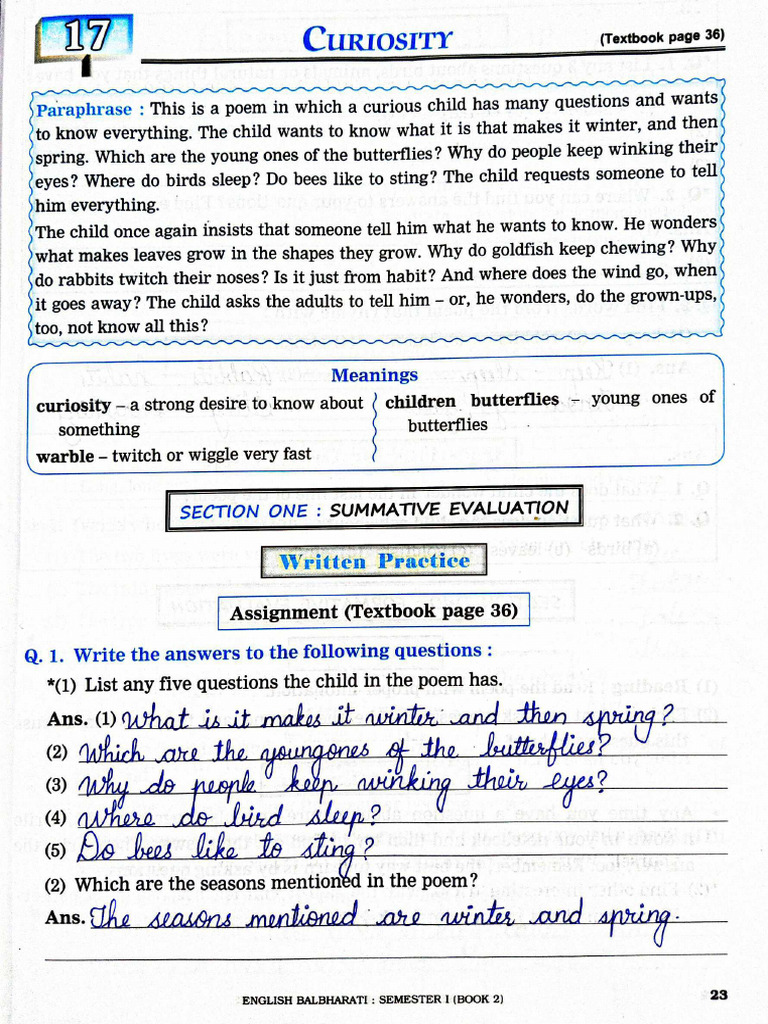 3rd English Lesson 17 | PDF