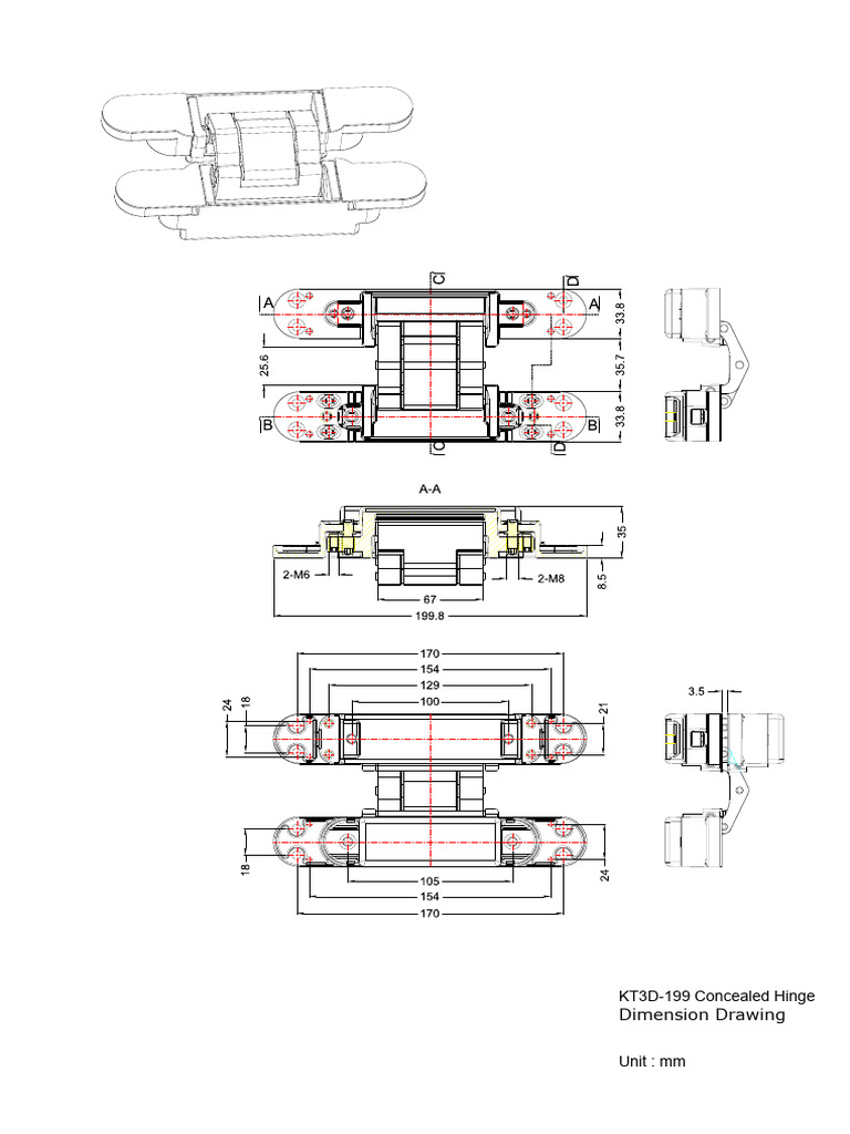 KT3D 199 Dimension Drawing | PDF