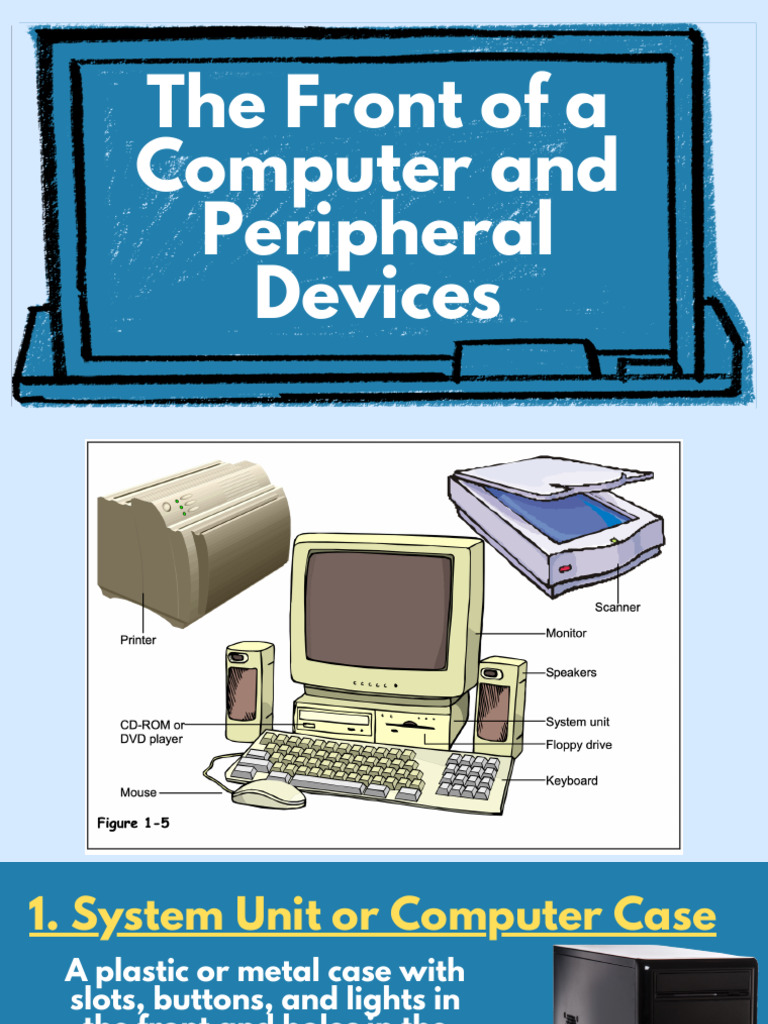 The Front of A Computer and Peripheral Devices | PDF | Computers