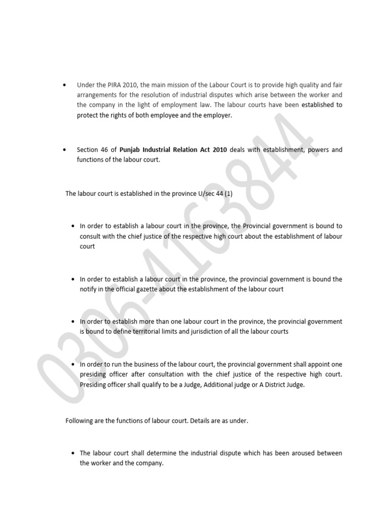 Labour-Laws3. Powers and Functions of Labour Court | PDF | Labour Law ...