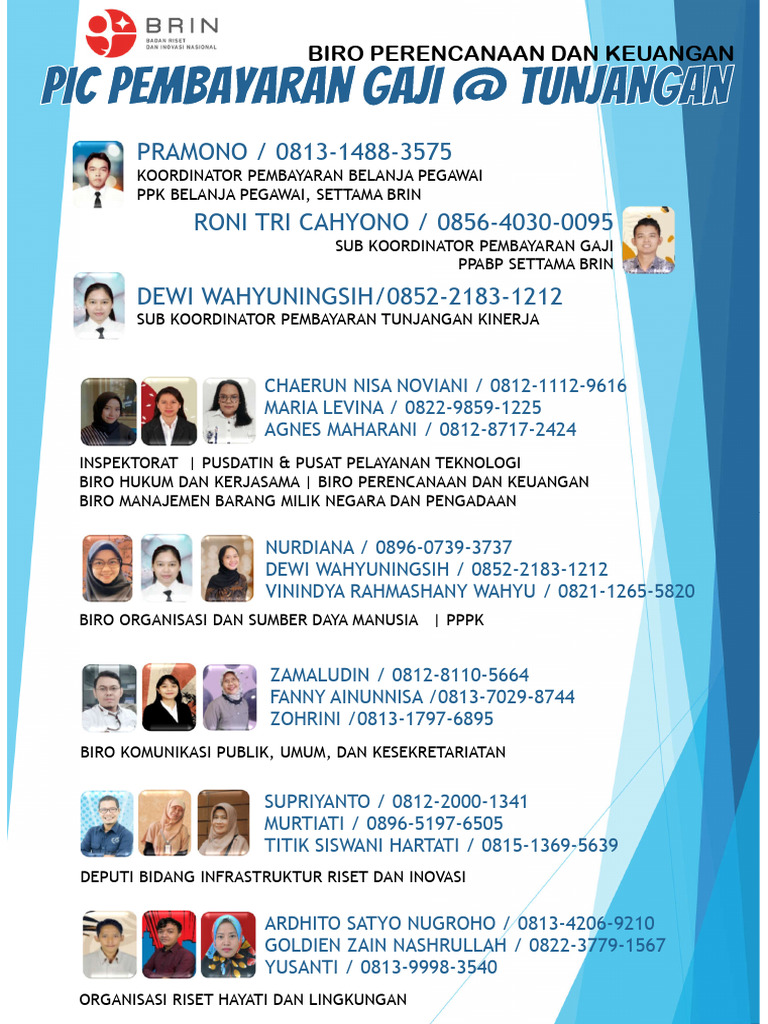 PIC Gaji BRIN | PDF