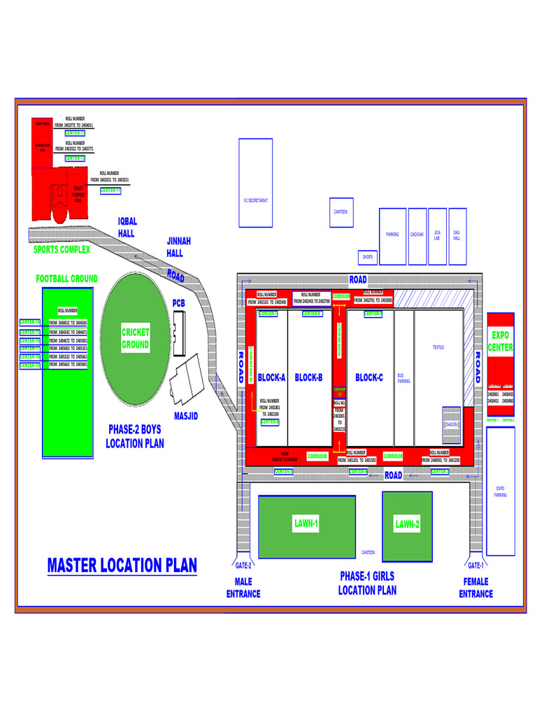 Seating Pan Mdcat 2024 | PDF