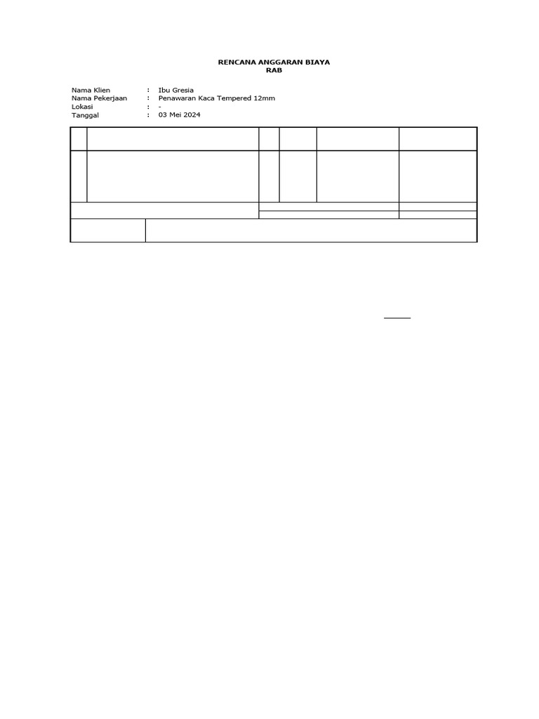 Rab Bu Gresia Kaca Tempered 12mm | PDF