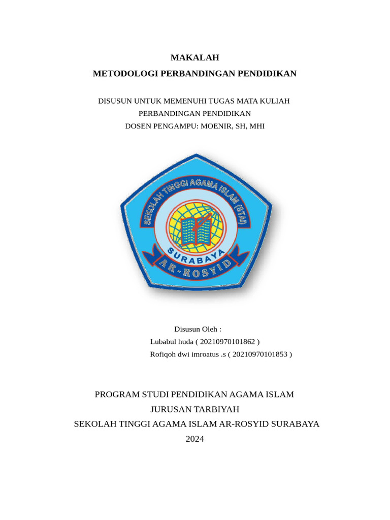 Metodologi Perbandingan Pendidikan Islam | PDF | Karier & Perkembangan