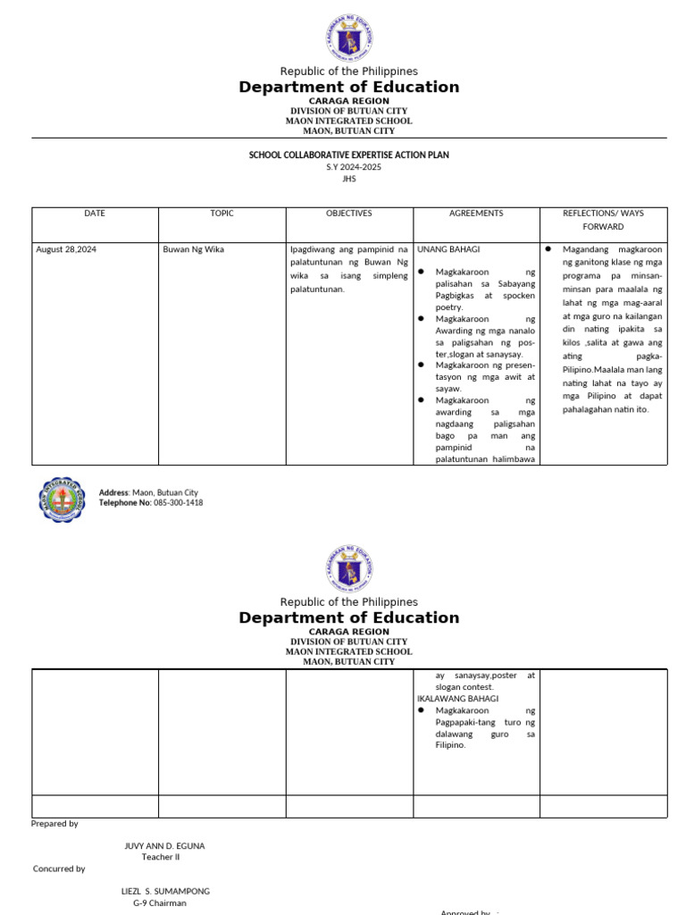 Action Plan Template | PDF