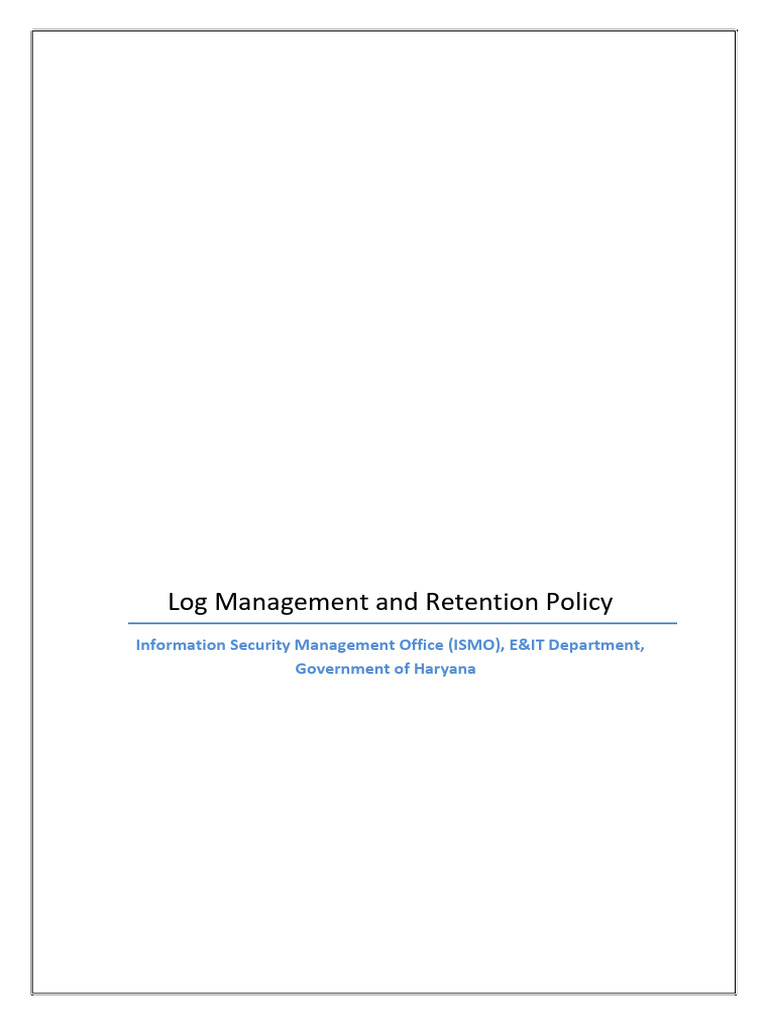 Log Management | PDF