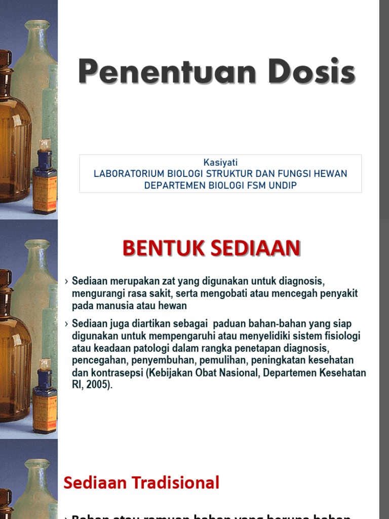 7. Penentuan Dosis | PDF