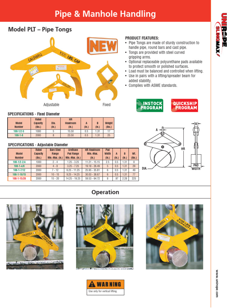 Pipe Tong | PDF