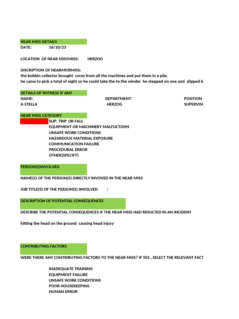 Near Miss | PDF